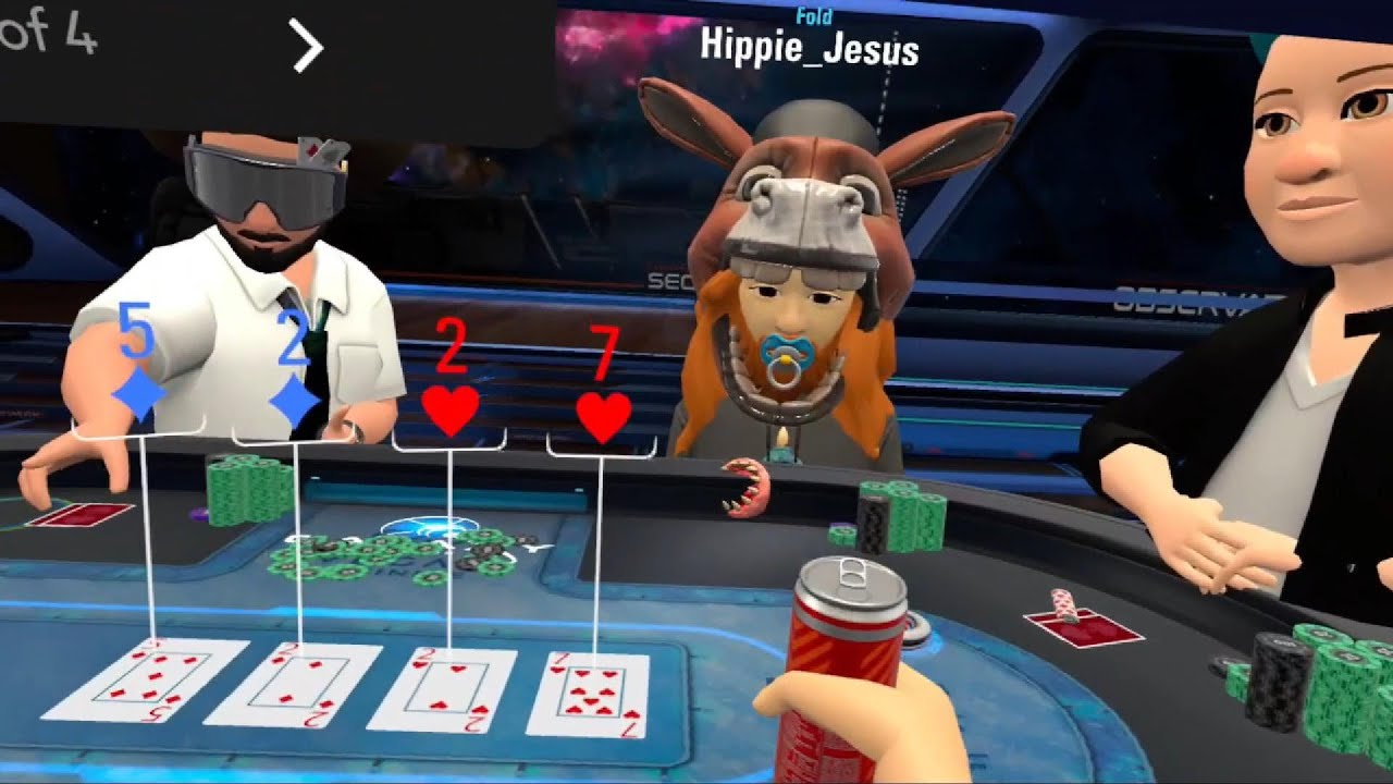 Enjoying Late Night VR Poker Part 1 - YouTube