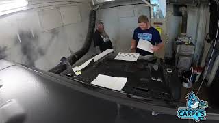 Jeep Wrangler American Flag Hood Graphics Installed