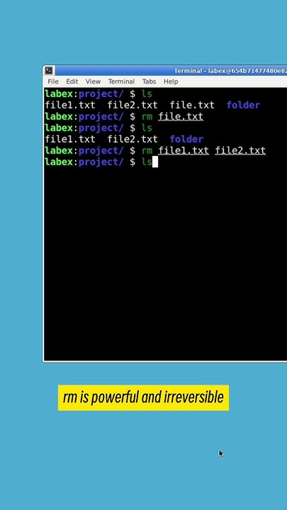 Practice Linux Commands 04 Rm Commandline Linuxcommands Linux Youtube 