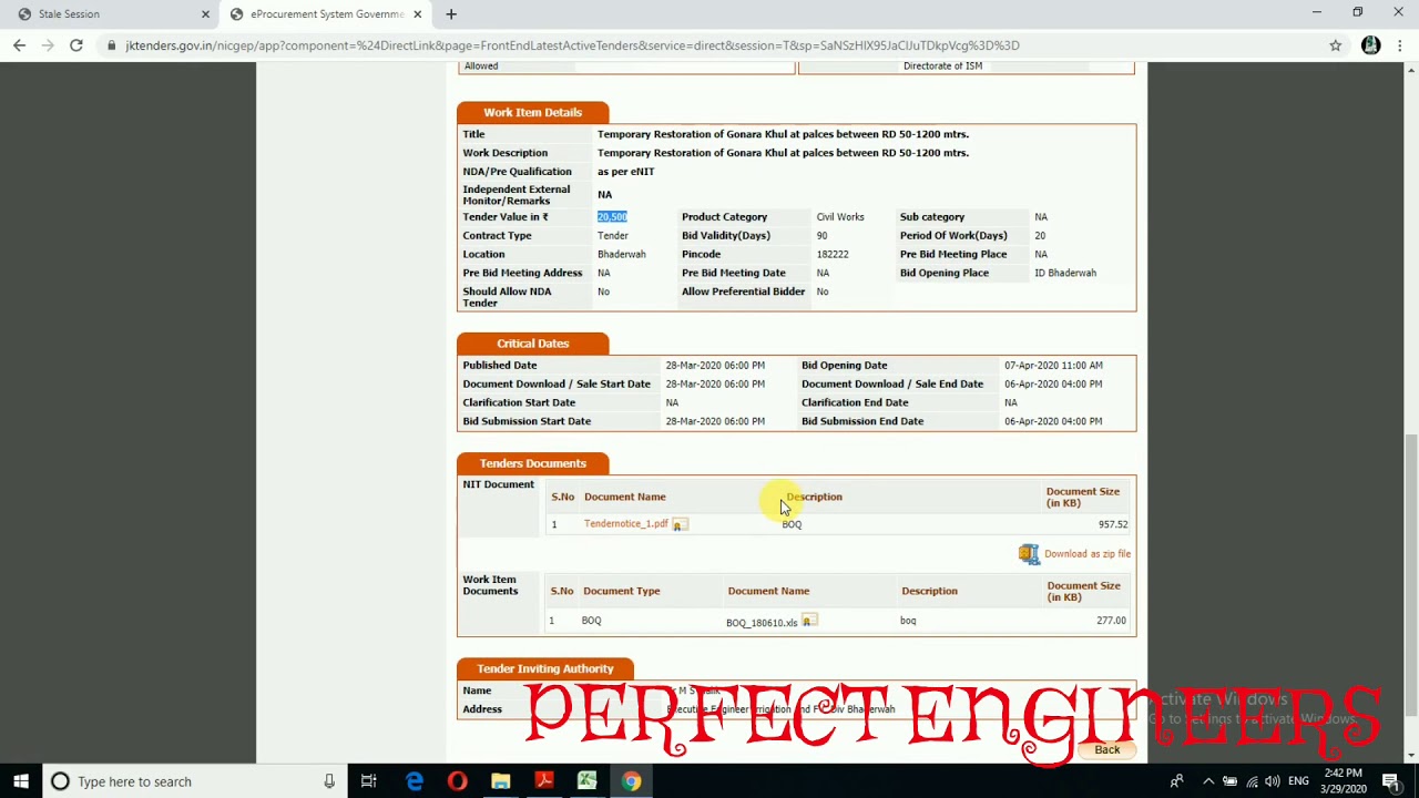 How to download BOQ online for upload new tenders - YouTube