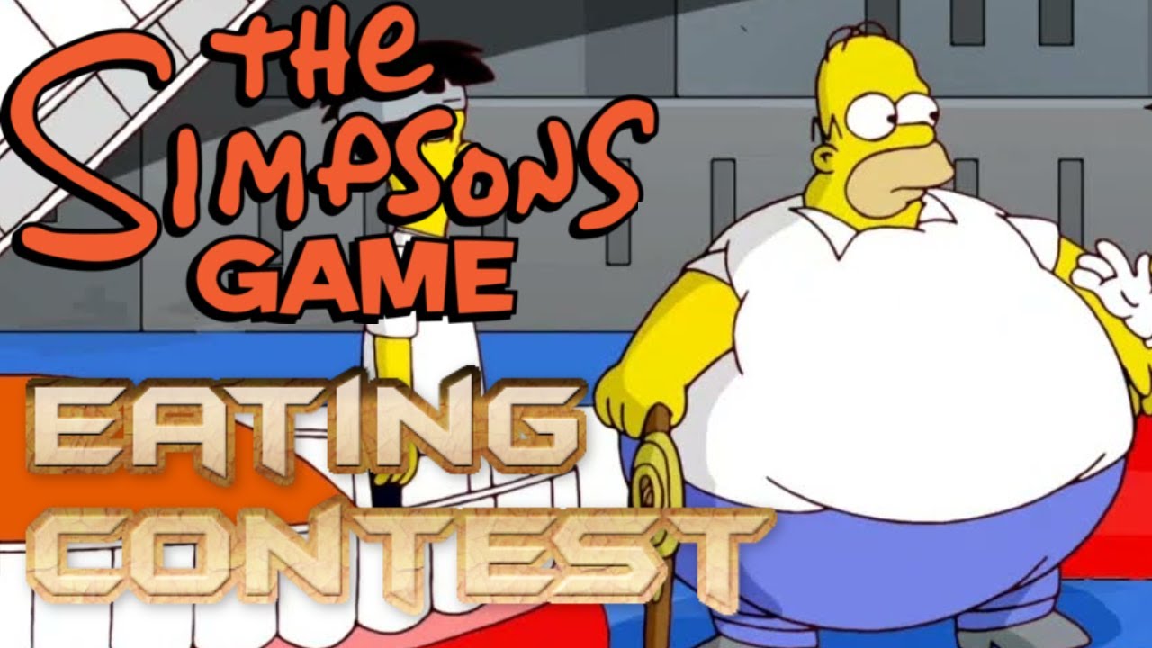 Eating contest: The Simpsons Game Episode 3 - YouTube