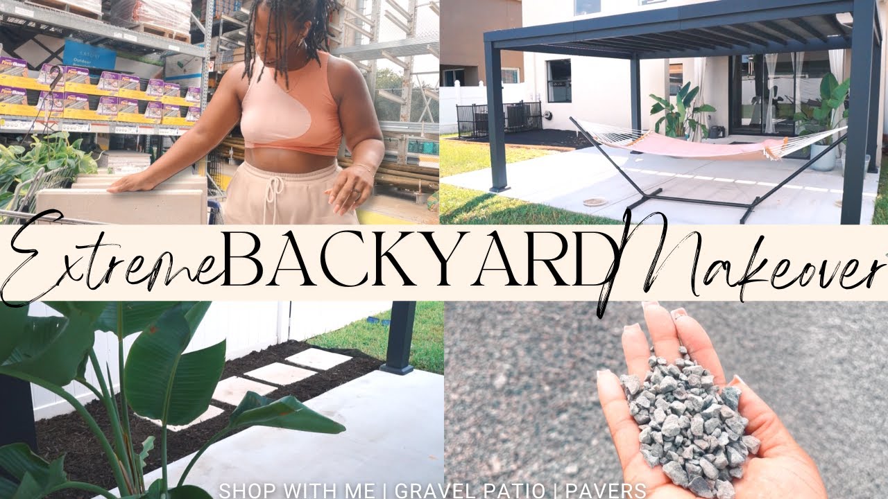EXTREME BACKYARD MAKEOVER UPDATES ! | SHOP WITH ME | PATIO ...