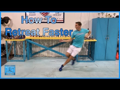 Fencing Footwork - How To Retreat Faster - YouTube