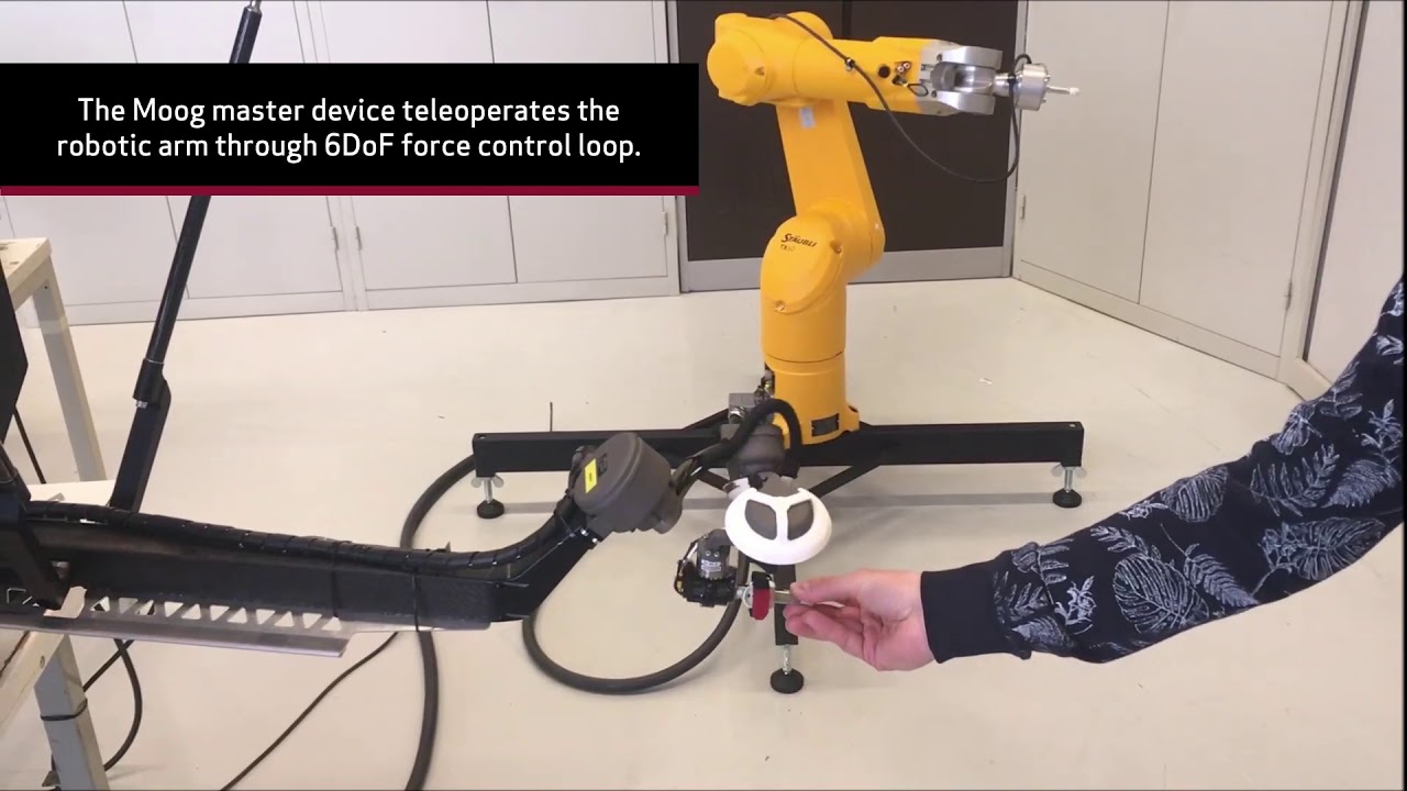 Teleoperation with 6DoF device - YouTube