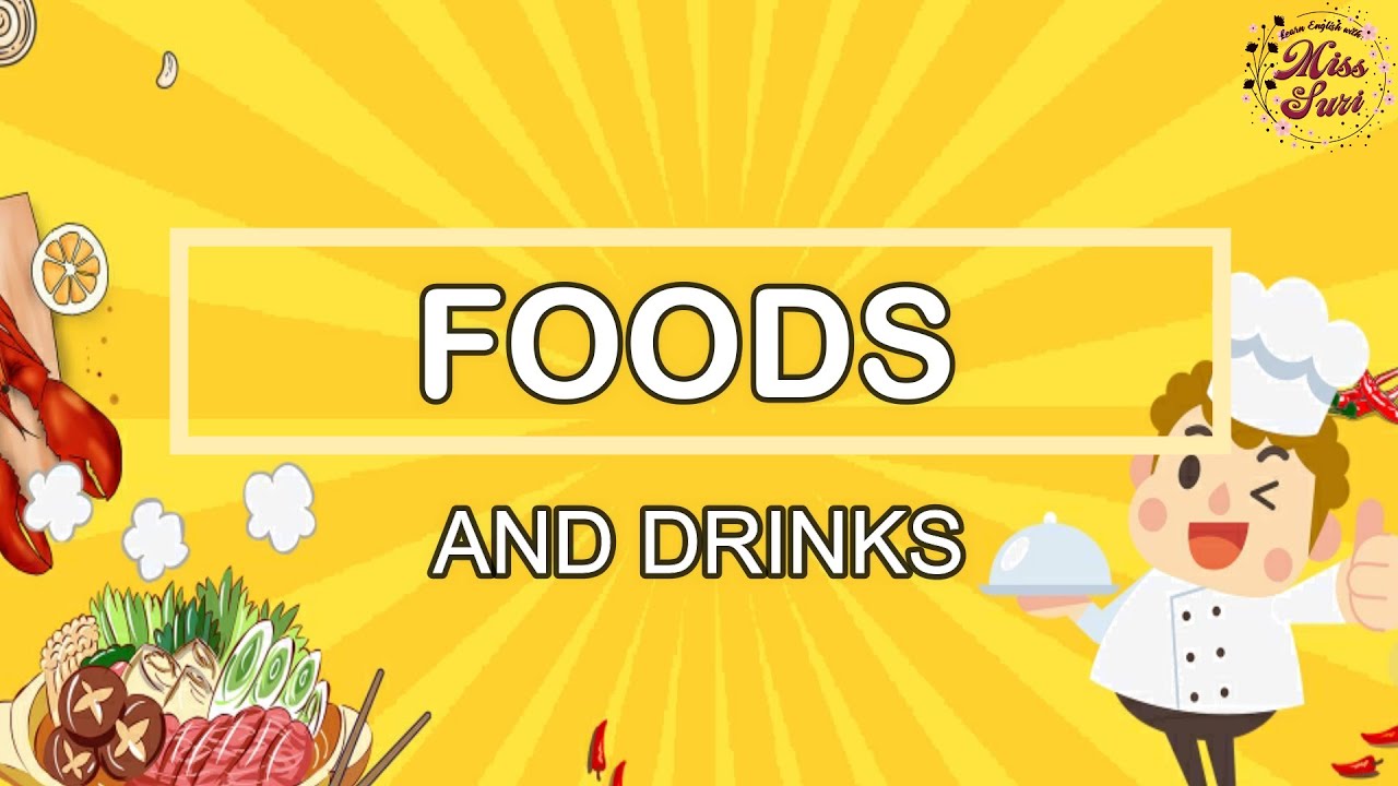 Aprendamos en 3 MINUTOS los nombres de las Comidas y Bebidas en inglés ...