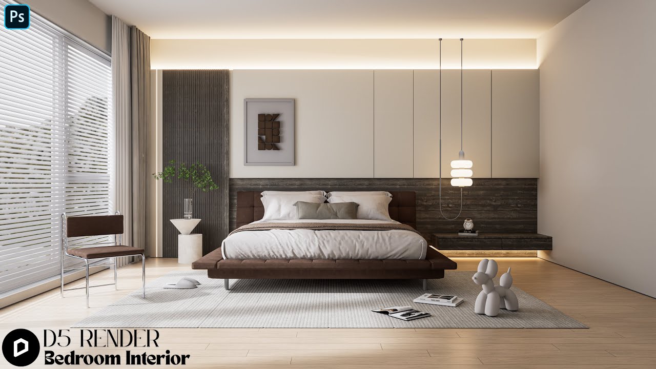 Master Bedroom Rendering in D5 Render – Easy Guide for Beginners. - YouTube