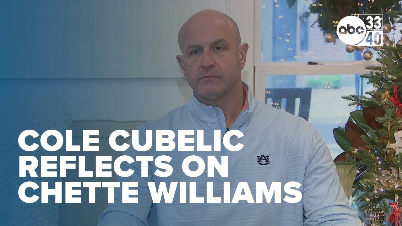 Cole Cubelic reflects on death of Auburn chaplain Chette Williams - YouTube