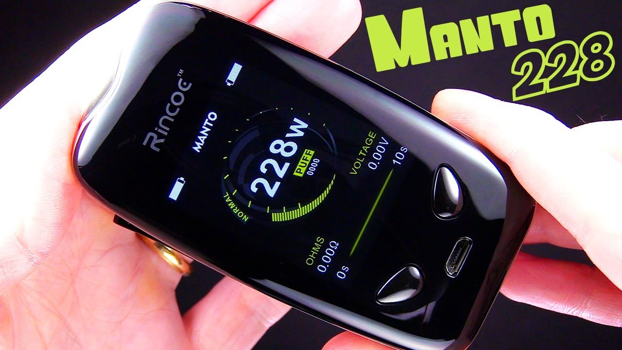 Beautiful Clean Classy Mod! The Manto 228 Vape Kit! - YouTube
