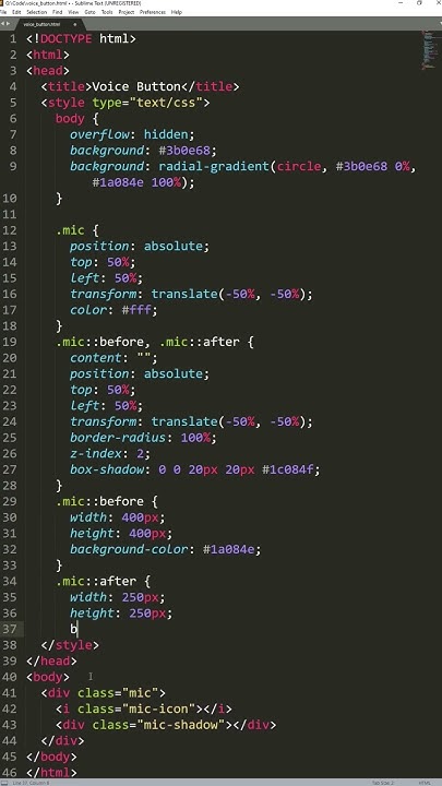 Create mic using HTML & CSS #coding #howtocreateawebsiteusinghtmlandcss #learnhtml5andcss3 - YouTube