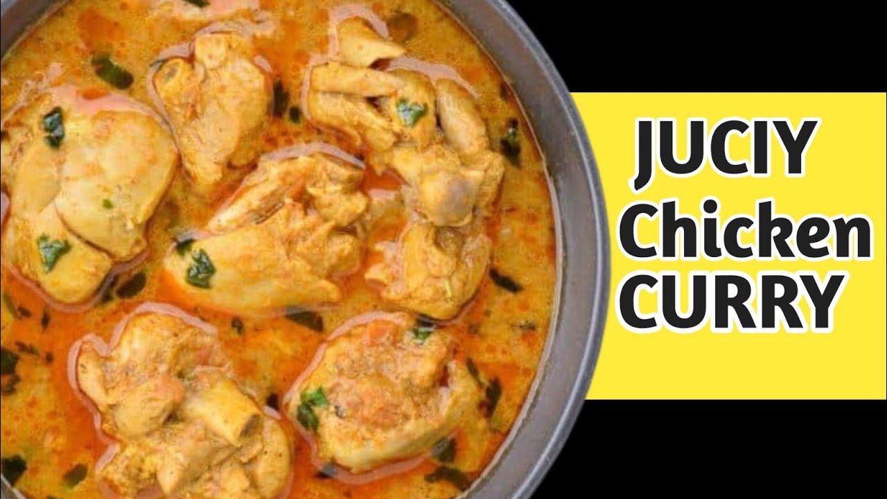 Juciy chicken curry UniqueRecipess special | Chicken curry recipe - YouTube