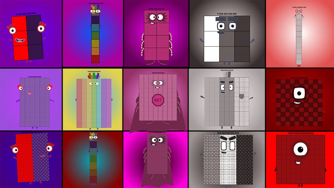 Numberblocks Band Alternative Cover (6T-10T VS 60T-100T VS 600T-1Q) But ...