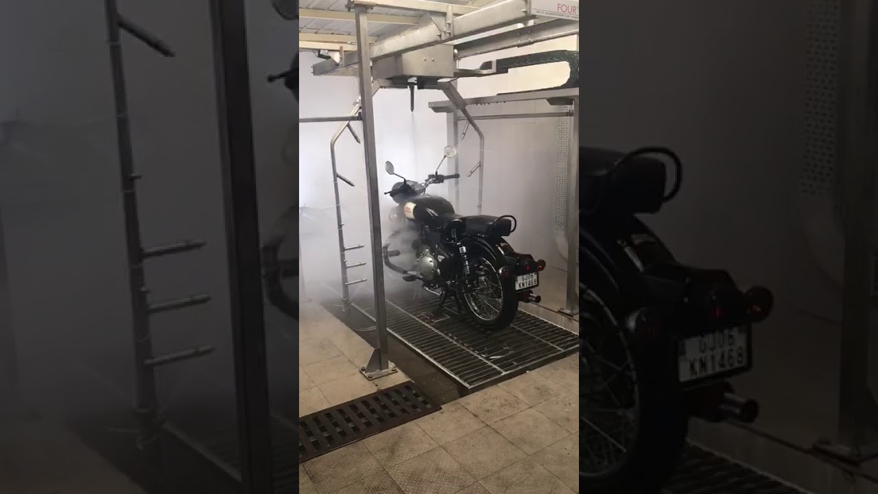 Automatic Two Wheeler Washing System - YouTube