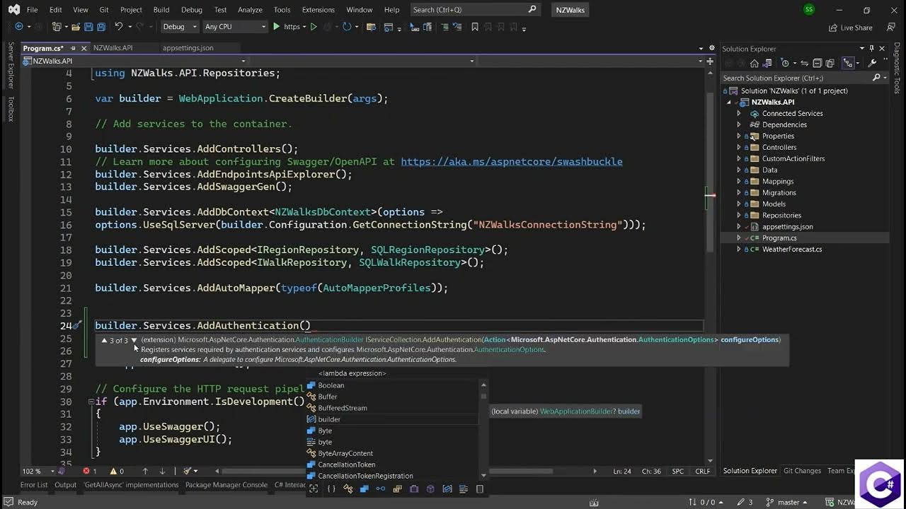 How to Setting Up Authentication - Install Nuget Packages in ASP.Net Core Web API - Part #40 ...