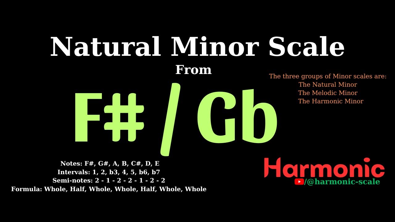 F# / Gb Natural Minor Scale " Music Theory " #harmonic #scalemodel ...