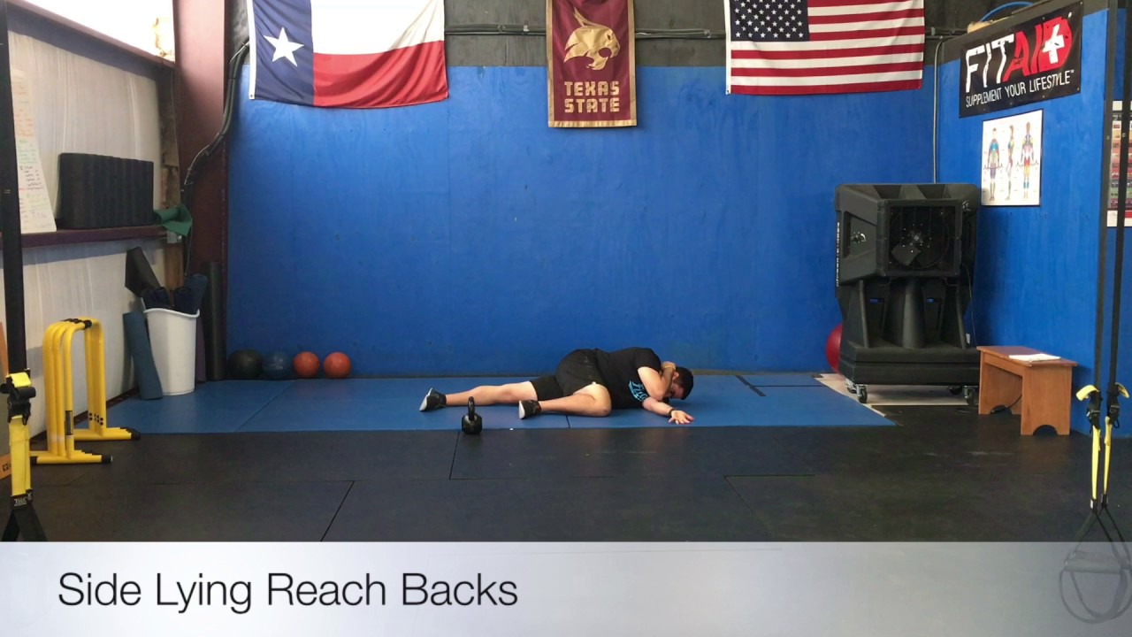 Side Lying Reach Backs. - YouTube