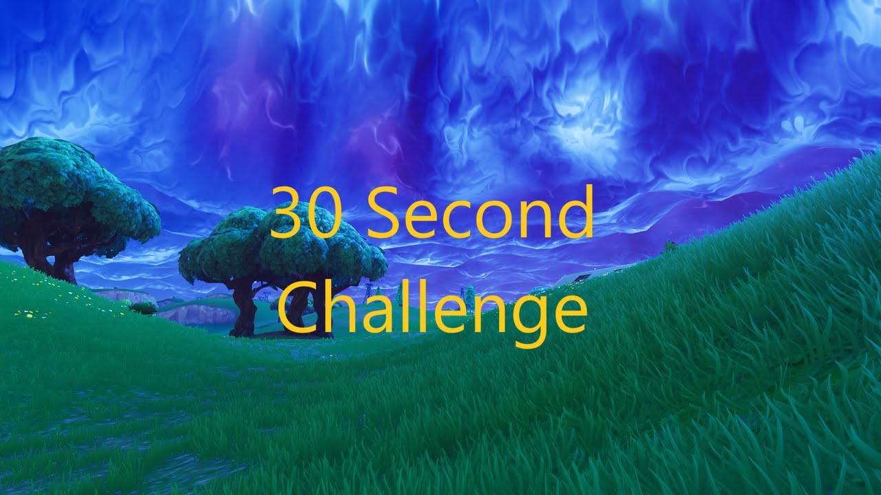 30 Second Challenge - YouTube