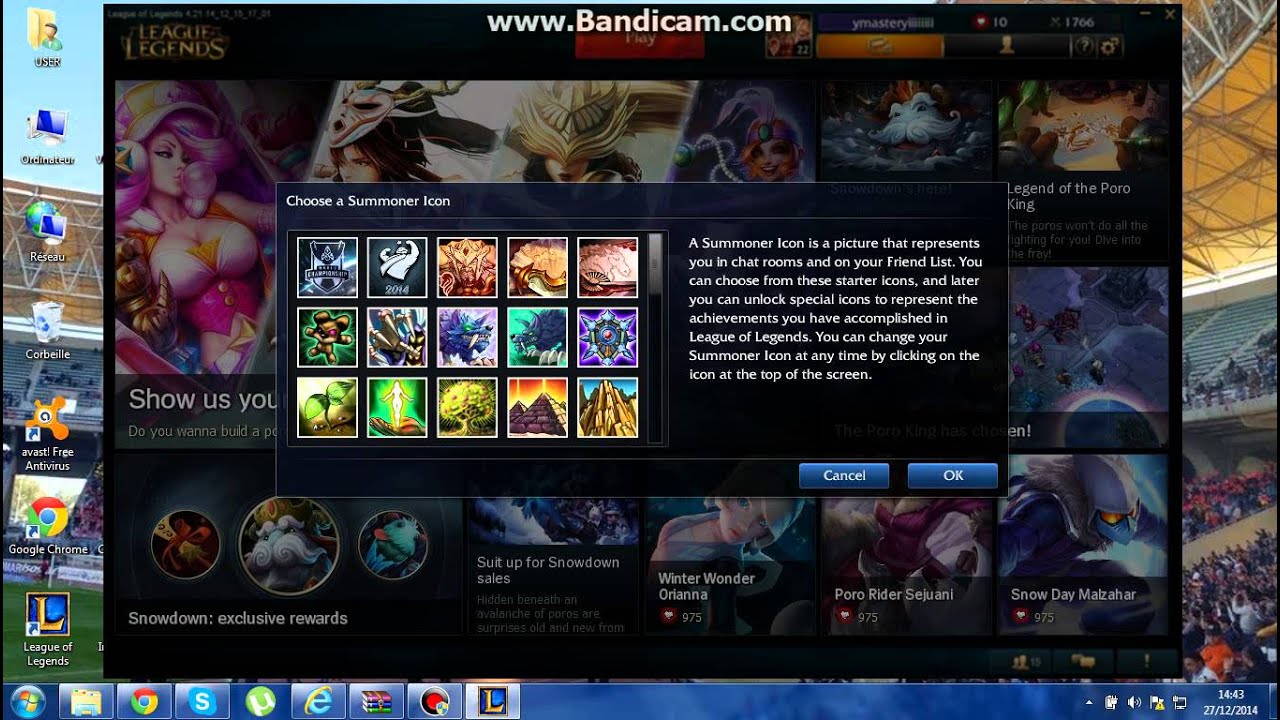 Compte LoL a vendre C'est Gratuit :) - YouTube