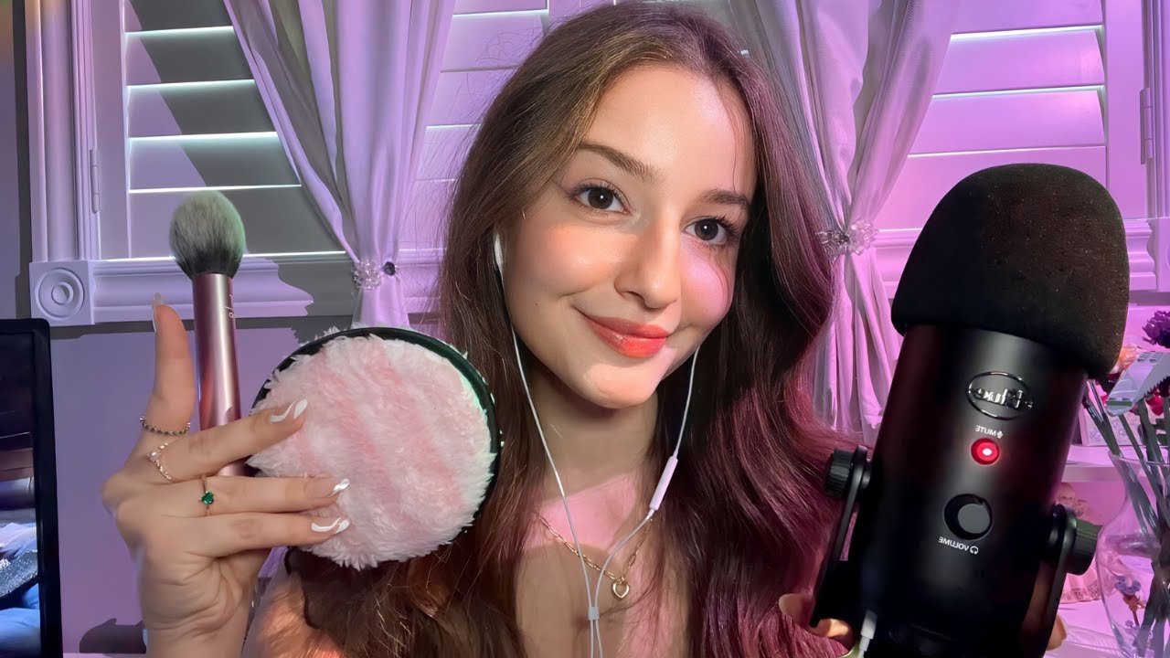 ASMR| First ASMR with New Mic! 🎤 (Brushing, Whispering) - YouTube