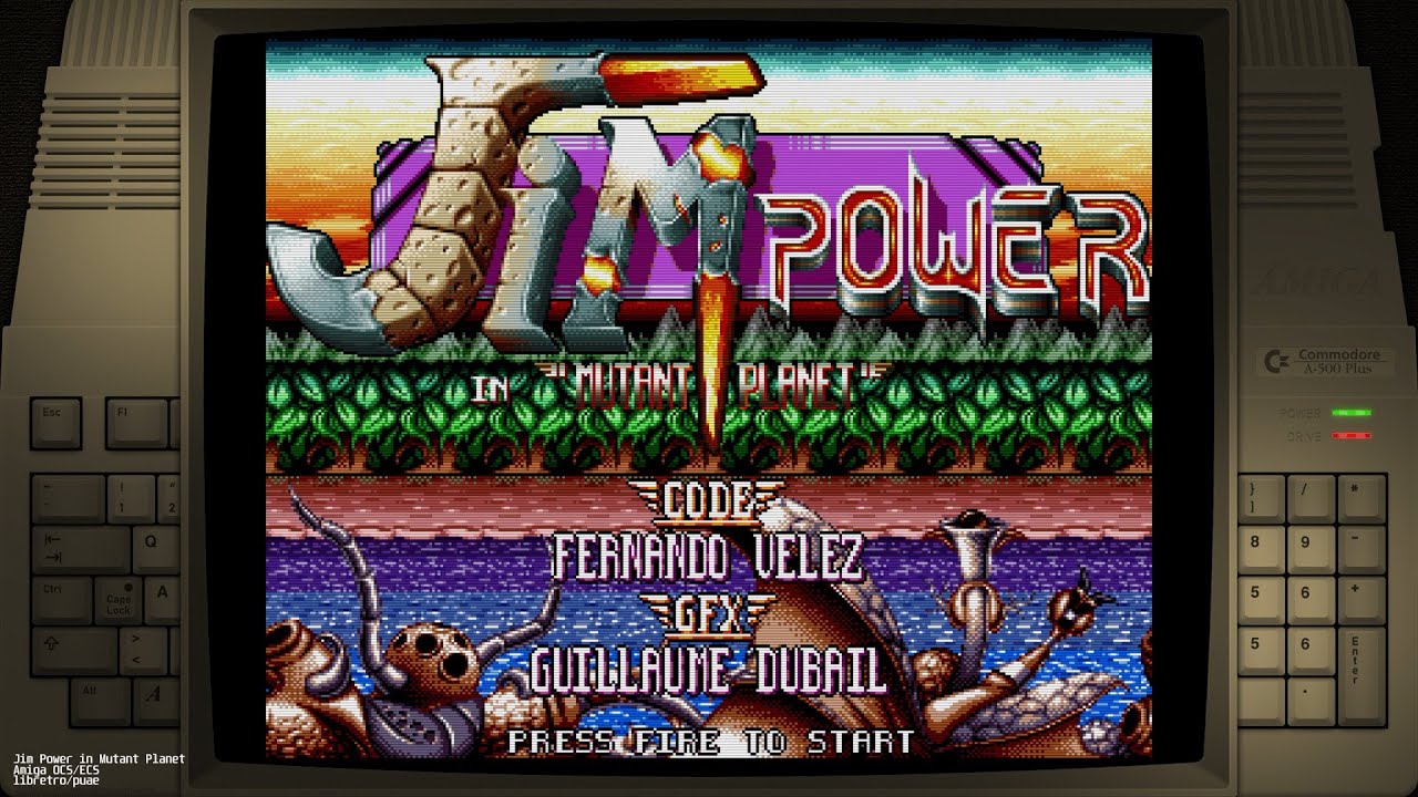 Jim Power in Mutant Planet (Amiga - Loriciel - 1992) Batocera 38 50Hz ...