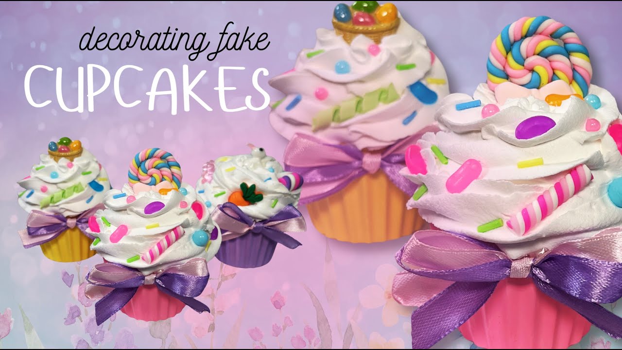 DIY Fake Cupcakes - Realistic Faux Dessert Craft with Plaster of Paris ...