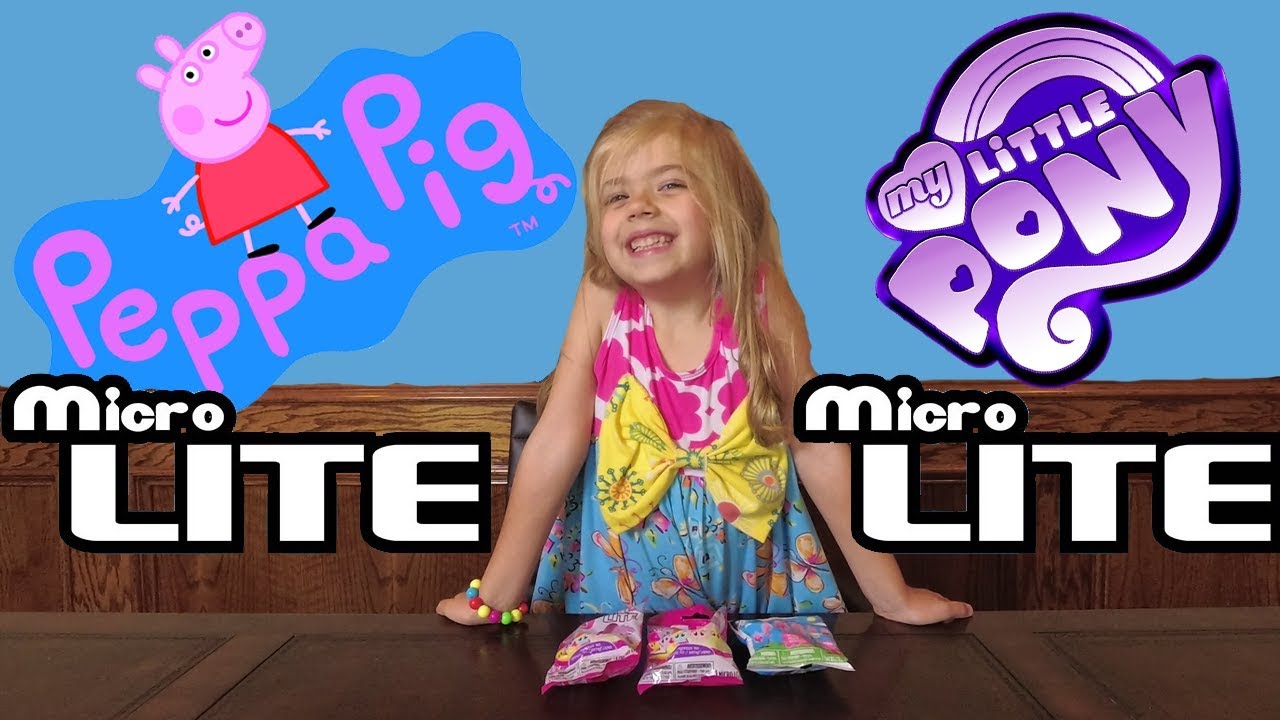Opening: Peppa Pig and My Little Pony MicroLites MLP - YouTube