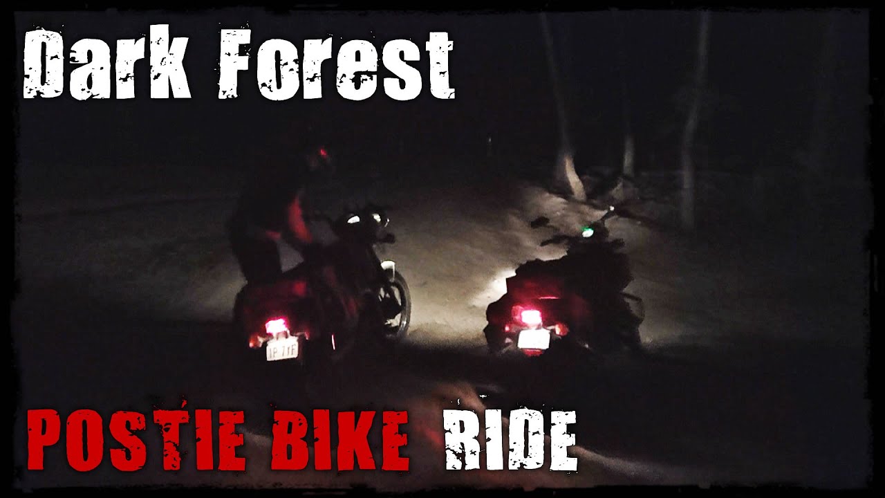 Dark Forest Postie Bike Ride - YouTube