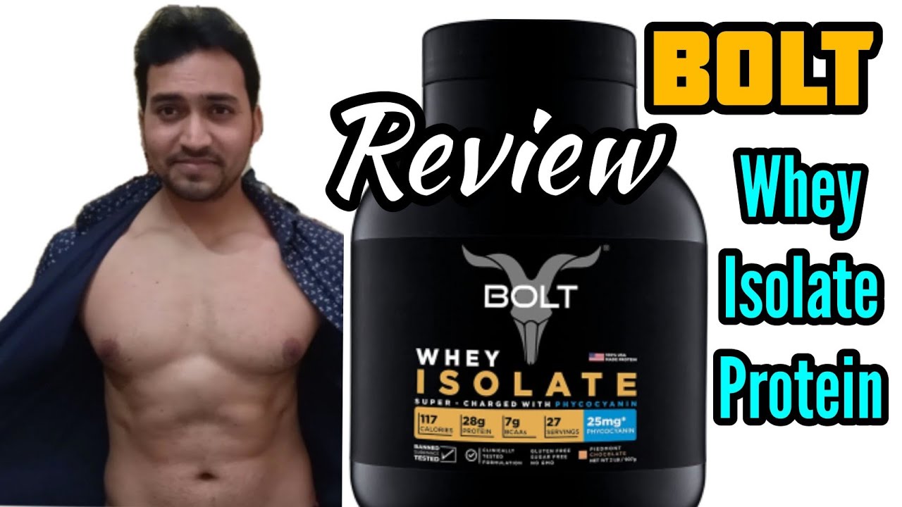 Bolt Whey Isolate protein Review||Bolt whey protein||Bolt protein - YouTube