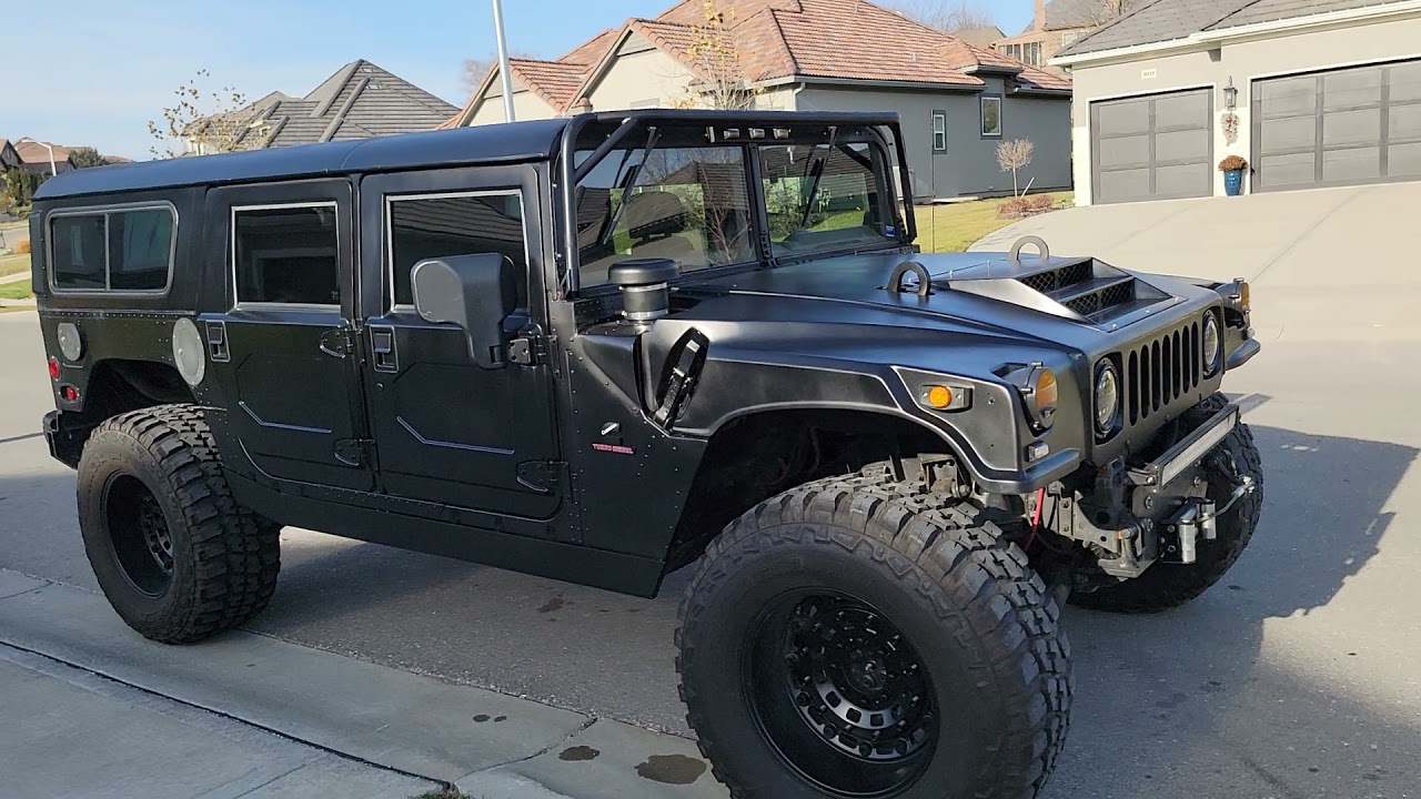 Hummer h1 12v cummins walk around - YouTube
