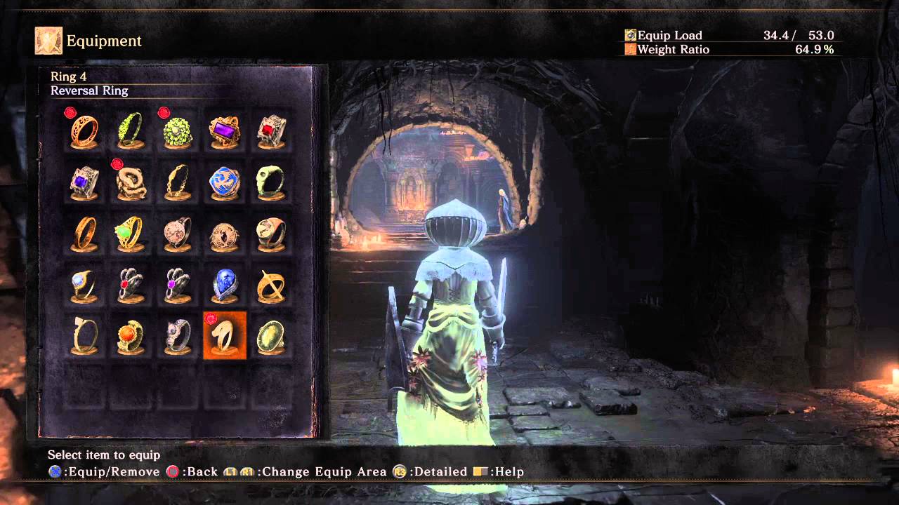 Posture difference reversal ring Dark Souls 3 - YouTube