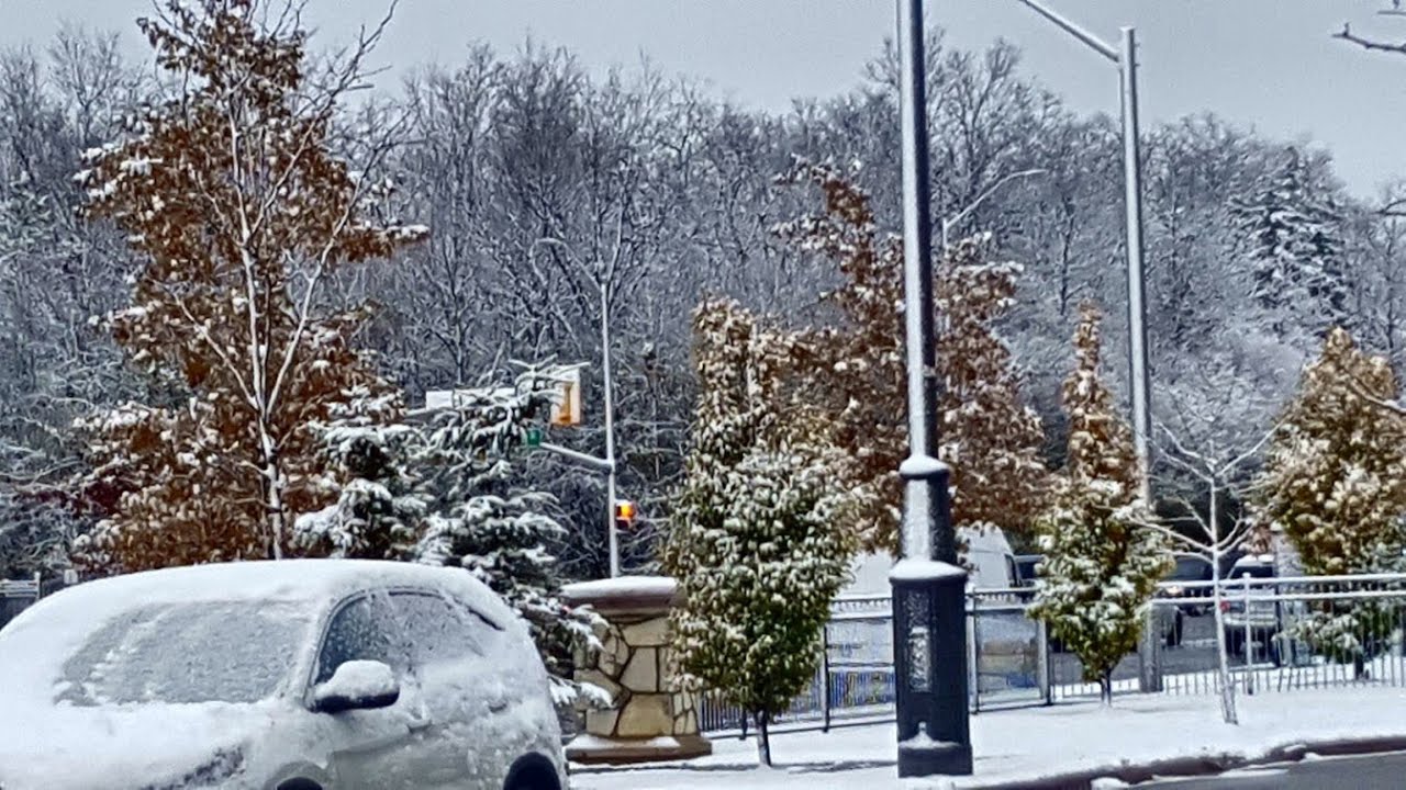 Brampton Snowfall Canada 2019 -2020 part 2 - YouTube