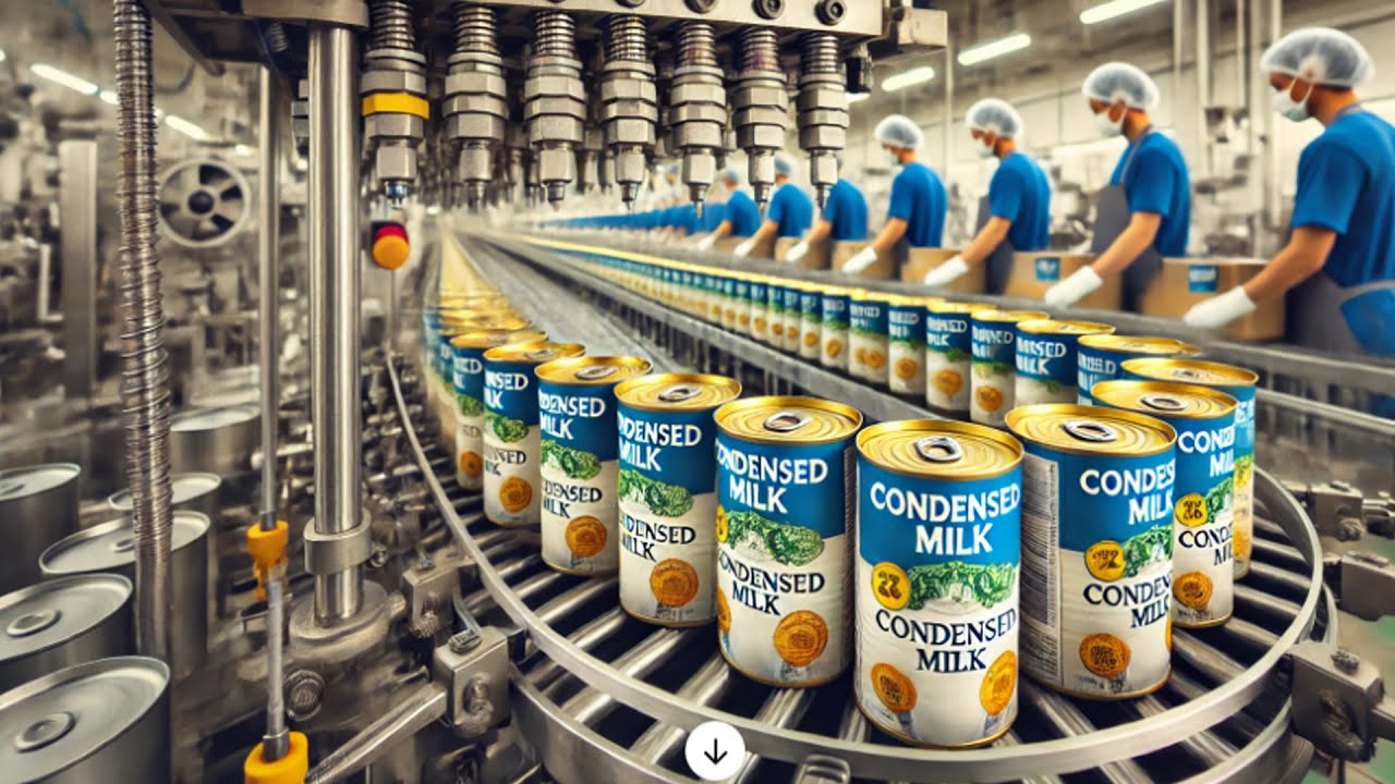 How Is Your Daily Condensed Milk Made | Green Factory - YouTube