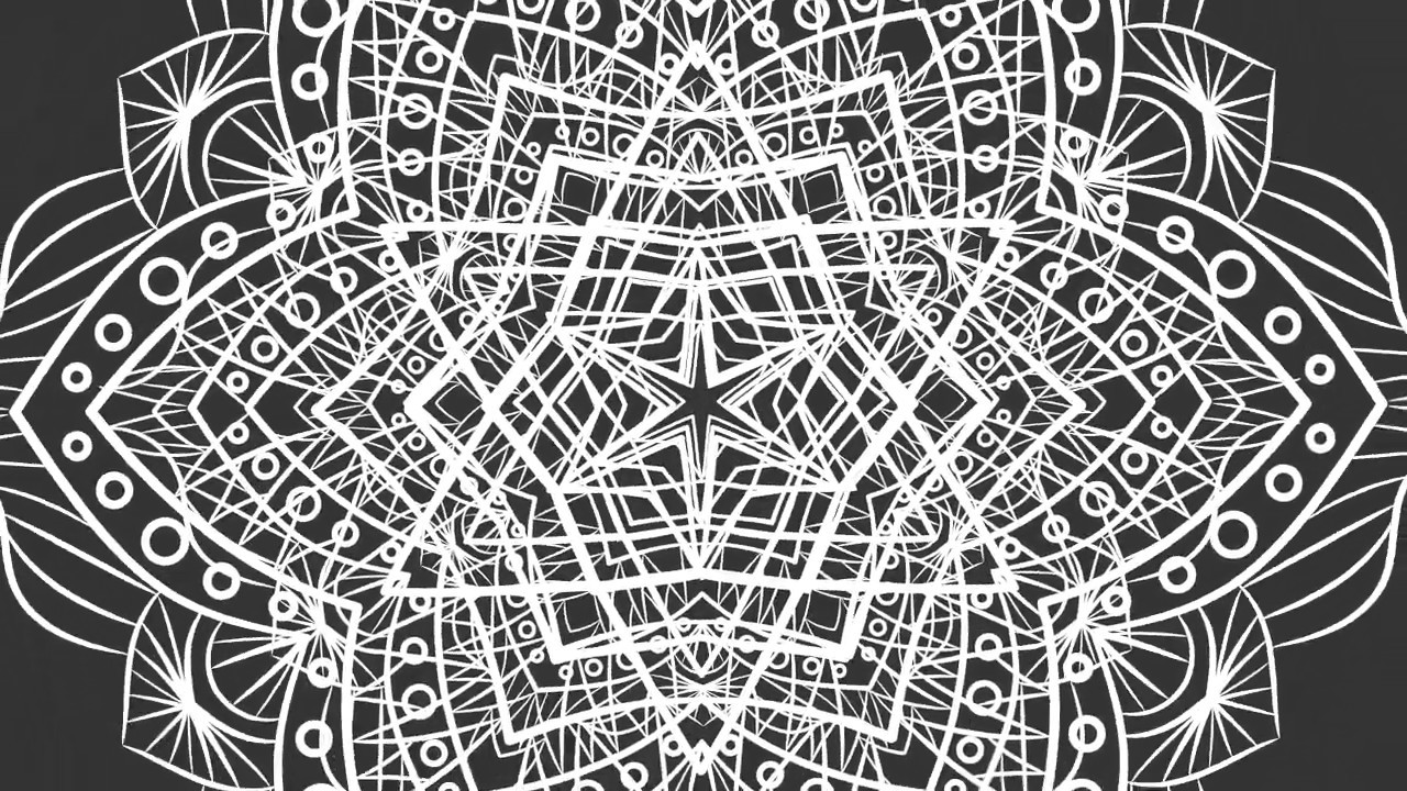 Mandala / Hypnotizing Black and white Replicator - YouTube