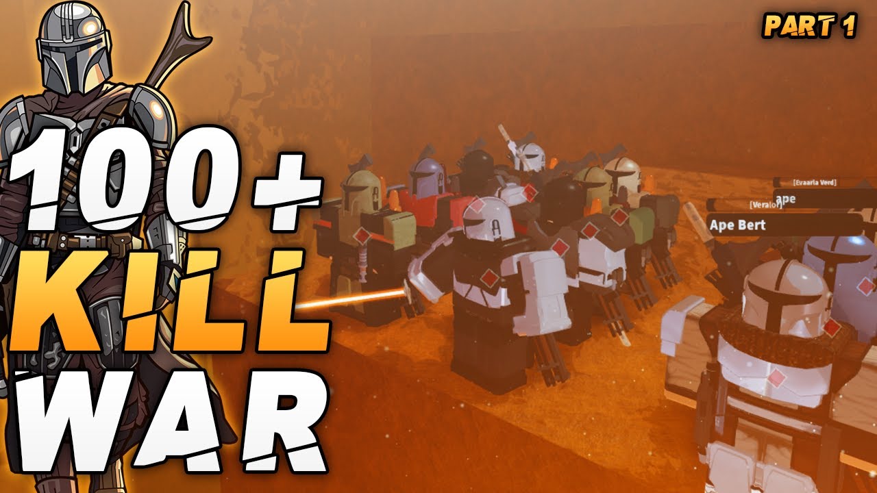 100+ KILLS MY FIRST MANDALORIAN WAR VERSUS SITH EMPIRE!?! | Roblox Star ...