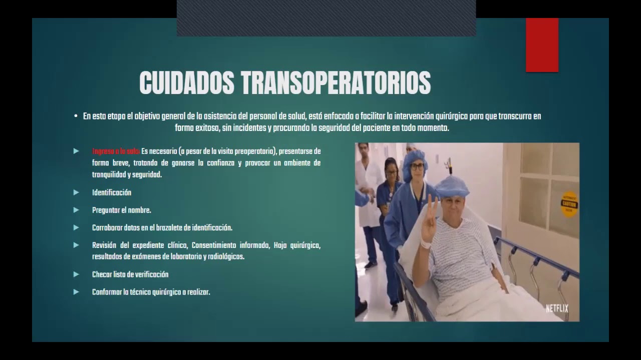 Transoperatorio y postoperatorio -grupo 5 - YouTube