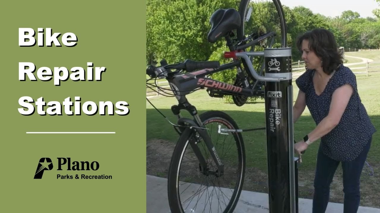 Bike Repair Stations at Plano Parks - YouTube