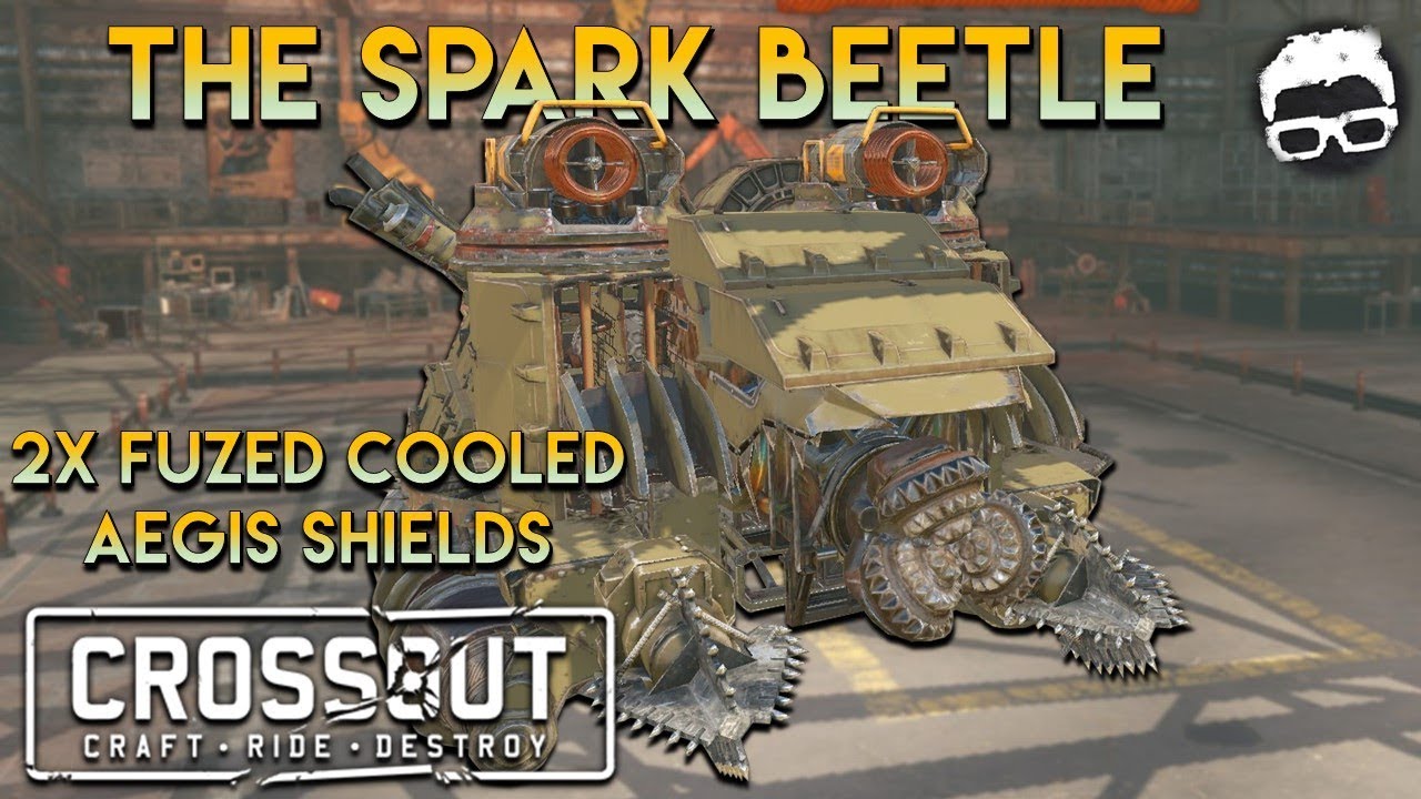 Crossout -- The Spark Beetle With 2x Cooled Aegis Shields - YouTube