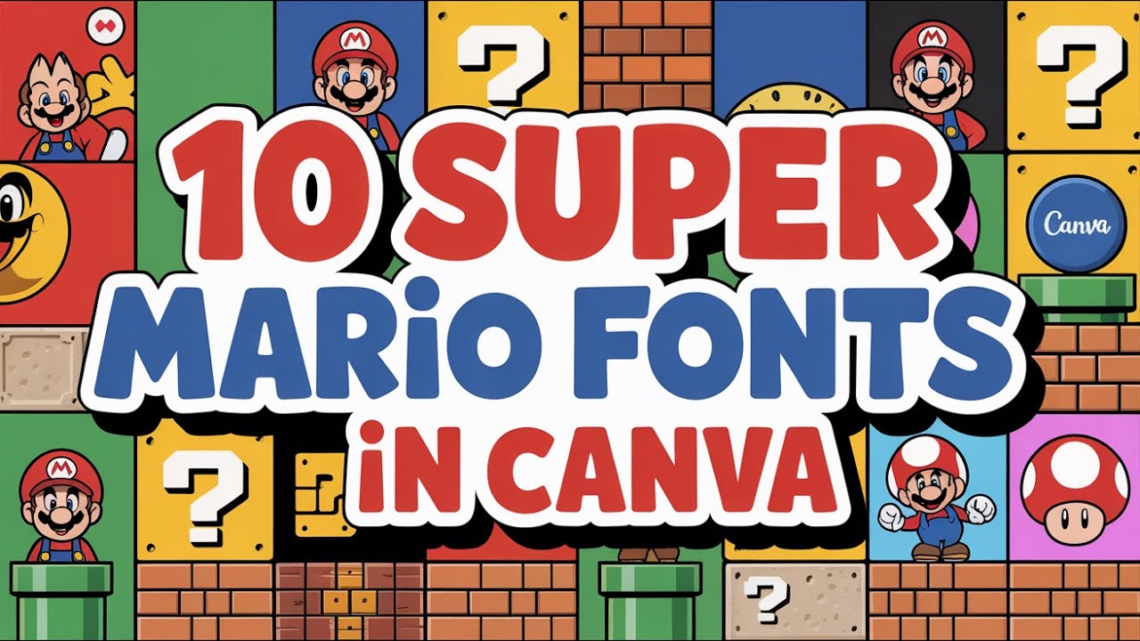 10 Super Mario Fonts in Canva (Must-Try!) - YouTube