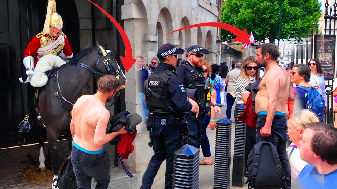 😡Shocking Confrontation !Guard & Police vs. Disrespectful Man.. - YouTube