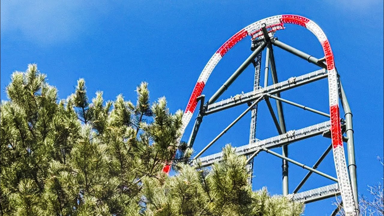 Top Thrill 2’s Race for the Sky Pitstop Final - YouTube