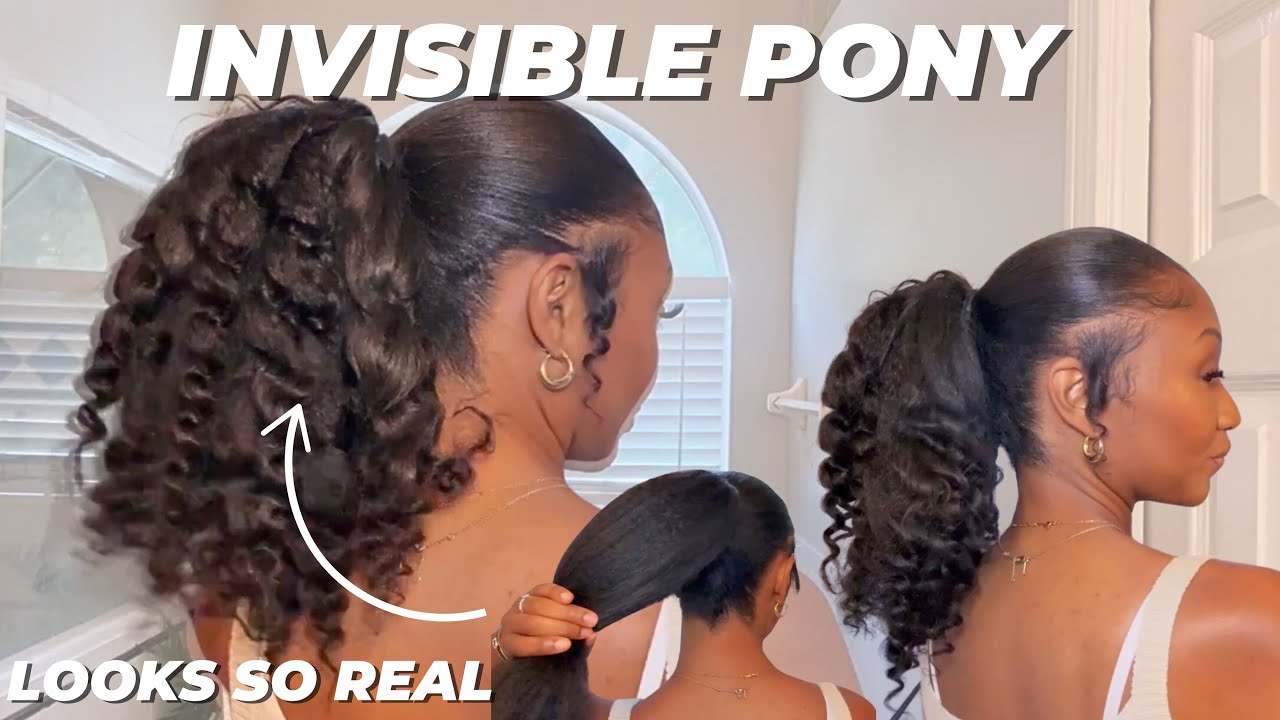 Realistic Ponytail HACK | Invisible Ponytail | True & Pure Texture ...