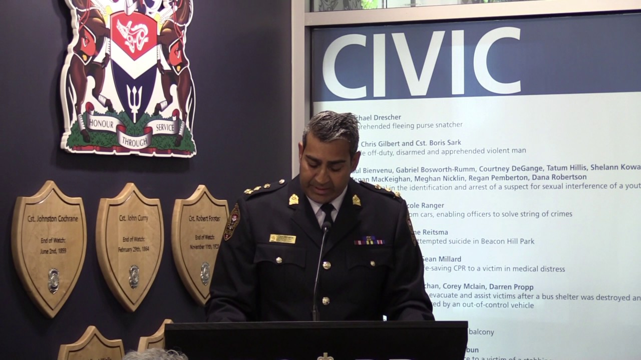 Police Board Appoints Del Manak as Chief Constable - YouTube