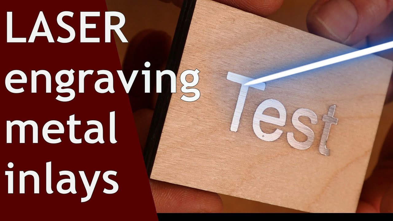 Metal inlays with the LASER ENGRAVER - two ways that work - YouTube