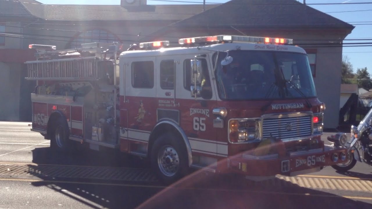 Nottingham Fire Company Engine 65 Responding - YouTube