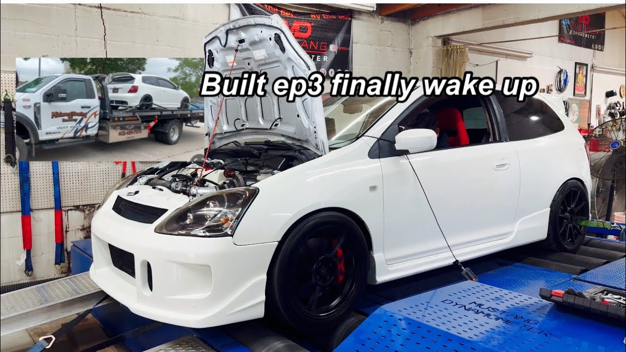 Built ep3 civic si first start up and dynotune good horse power number ...
