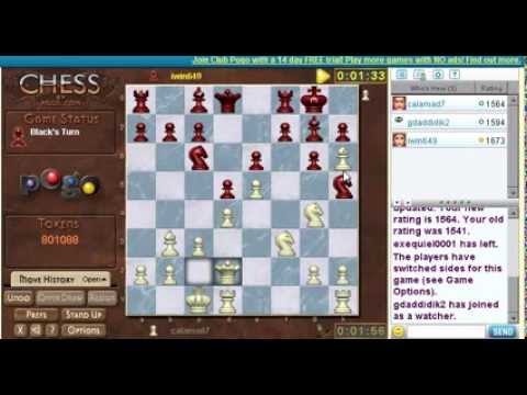 Devastating Blitz on Black 3 Minute Pogo Chess Game Weight of White ...