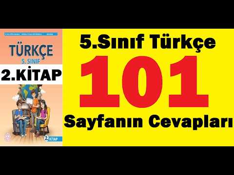 5.sınıf türkçe dersi 2.kitap sayfa 101 cevapları pdf milli eğitim yayınları