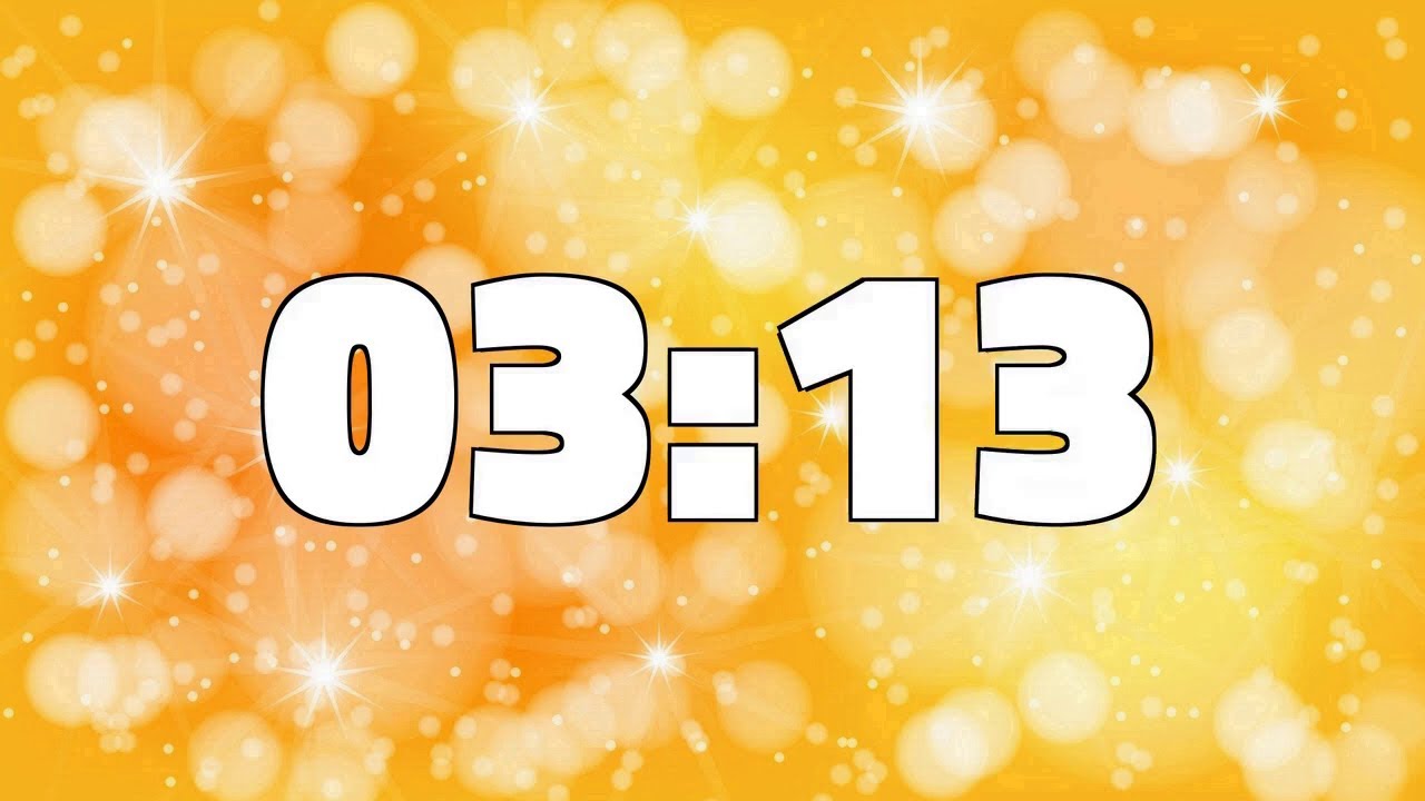 3 MINUTES AND 13 SECONDS TIMER [193 seconds - Yellow Shiny] - YouTube