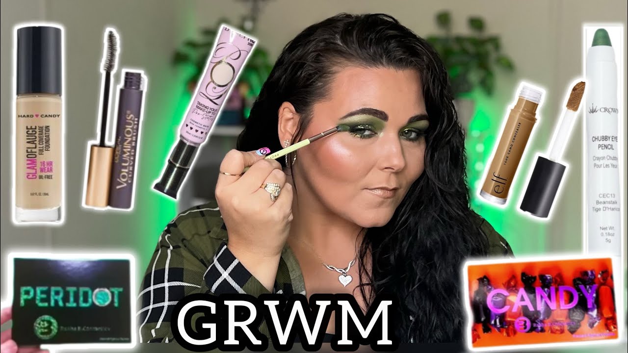Chatty GRWM | GREEN MAKEUP TUTORIAL - YouTube