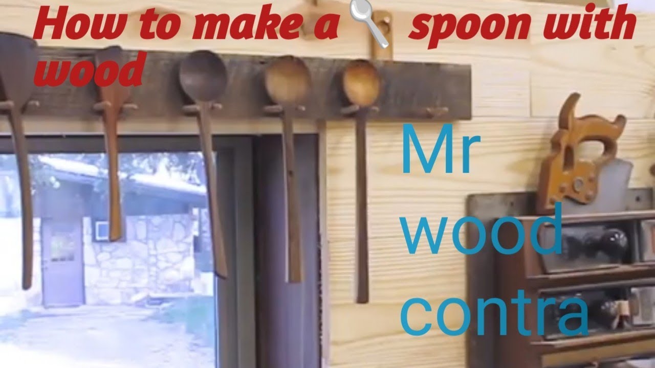 How to make a🥄 wooden spoon ll wood spoon - YouTube