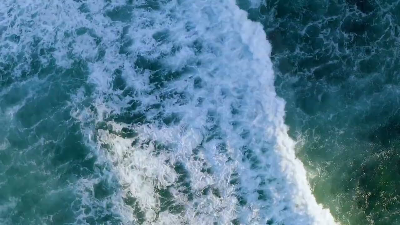 ROLLING OCEAN WAVES | Crashing Sea Surf For Sleep / Relaxation | 10 ...